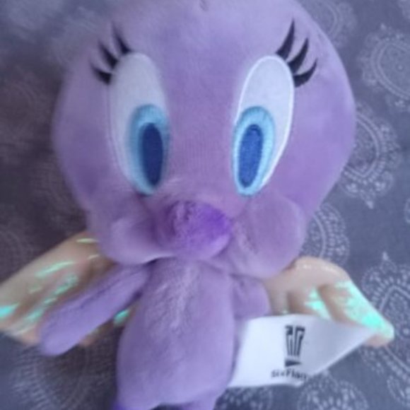 Toys | Six Flags Purple Tweety Bird Plush With Wings Preowned 9 Tall ...